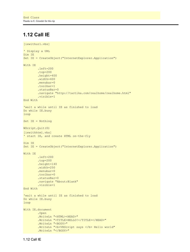 Real howto vbs | PDF