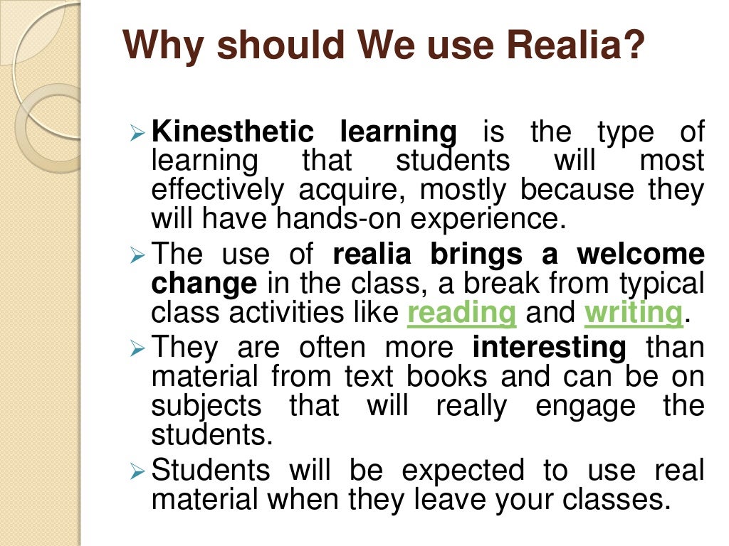 Realia