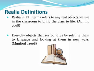 REALIA FIFTH SEMESTER | PPT