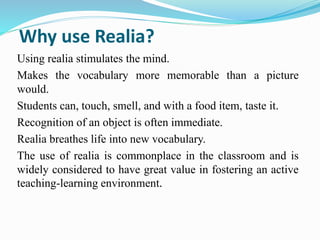 REALIA FIFTH SEMESTER | PPT