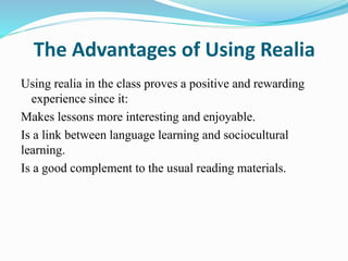 REALIA FIFTH SEMESTER | PPT