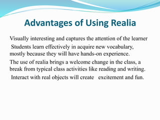 REALIA FIFTH SEMESTER | PPT