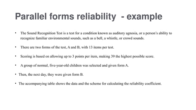 RESEARCH METHODOLOGY - TYPES OF RELIABILITY | PPTX
