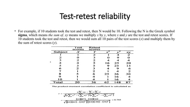 RESEARCH METHODOLOGY - TYPES OF RELIABILITY | PPTX