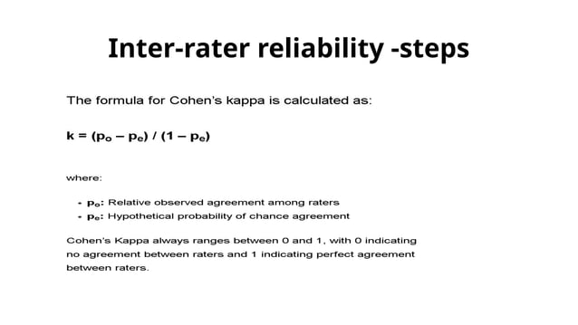 RESEARCH METHODOLOGY - TYPES OF RELIABILITY | PPTX