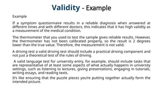 RESEARCH METHODOLOGY - REALIABILITY vs VALIDITY | PPT