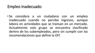 Empleo en el ecuador | PPTX
