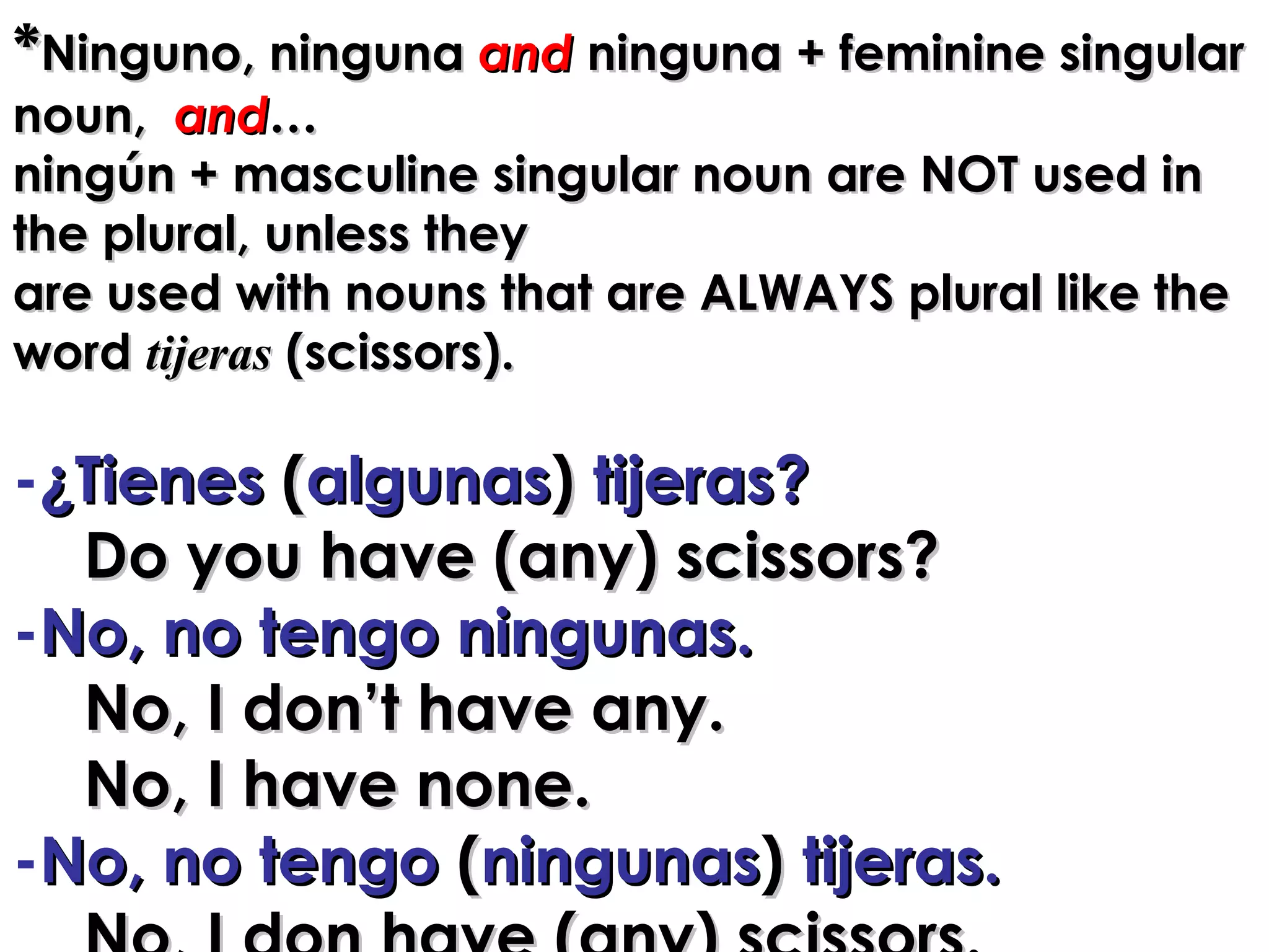 Realidades 2 capitulo_1_a_affirmative_and_negative_words_study_guide ...