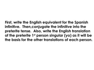 Realidades 2 capitulo_2_b_conjugations_el_preterito_the_preterite_study ...