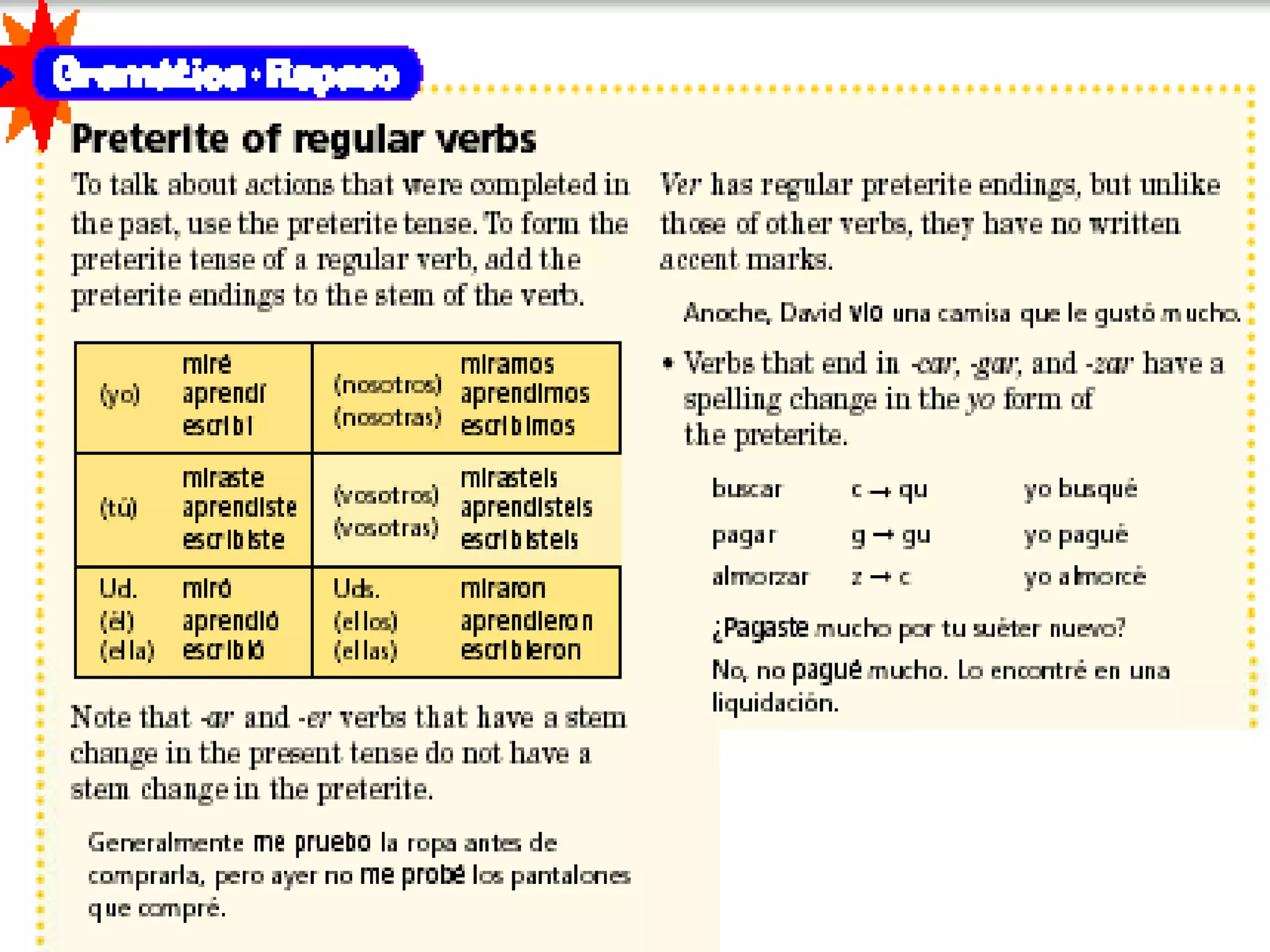 Realidades 2 capitulo_2_b_the_preterite_study_guide_worksheet ...