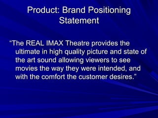Real imax theatre final presentation | PPT