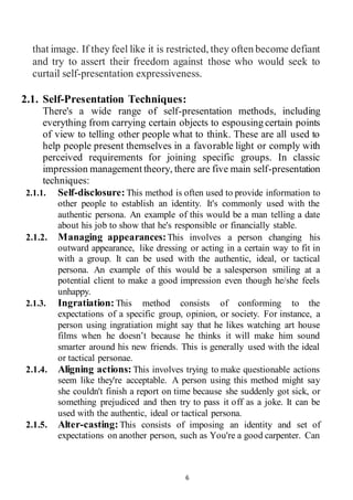 Impression Management | DOCX | Careers