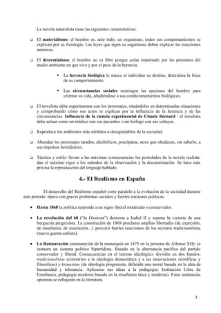la novela realista y naturalista | PDF