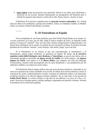 la novela realista y naturalista | PDF