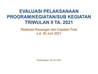 Realisasi Program Kegiatan s.d 30 Juni 2021....ppt