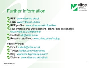 Realising your potential using the RDF - PG futures salford Jun11 | PPT