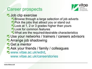 Realising your potential using the Researcher Development Framework ...