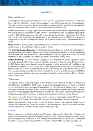Realising India Series (2018-2019) District Bahraich | PDF