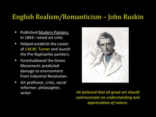 Realism in Art and Architecture | PPT