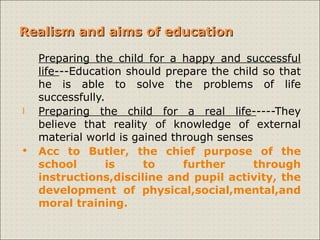 Realism in education | PPT