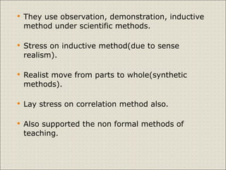 Realism in education | PPT