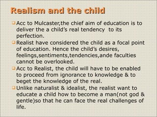 Realism in education | PPT