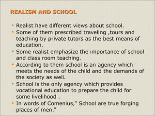 Realism in education | PPT