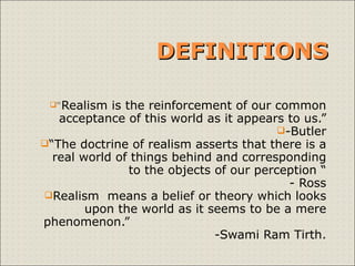 Realism in education | PPT