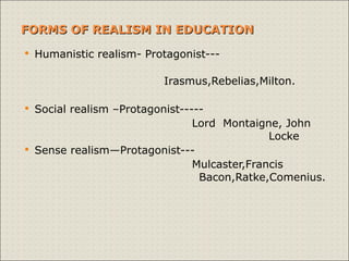 Realism in education | PPT
