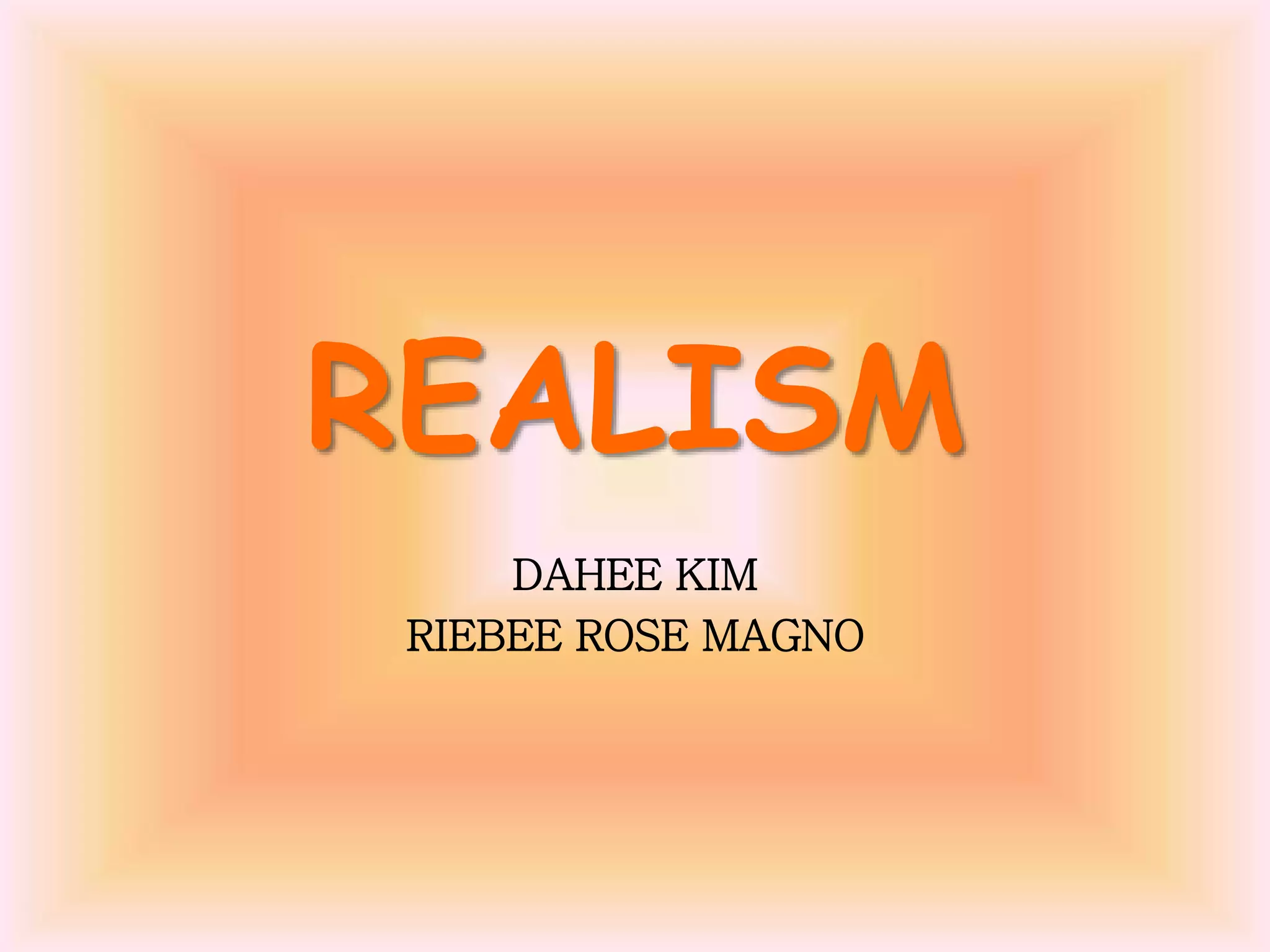 Realism | PPT