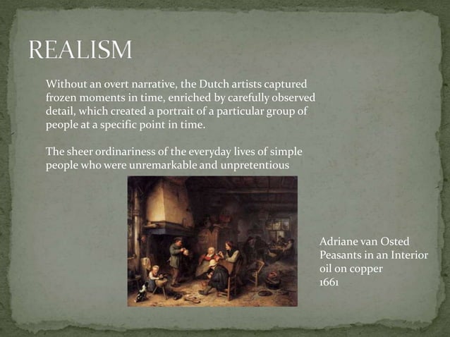 Realism | PPTX | Arts and Crafts | Hobbies & Interests