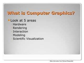 Realism in Computer Graphics | PPT