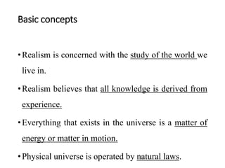 Realism | PPTX | Physics | Science