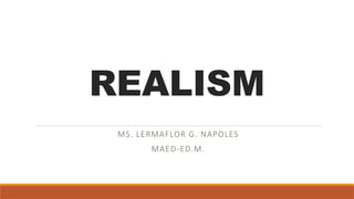 Philosophy of Education: The REALISM.pptx