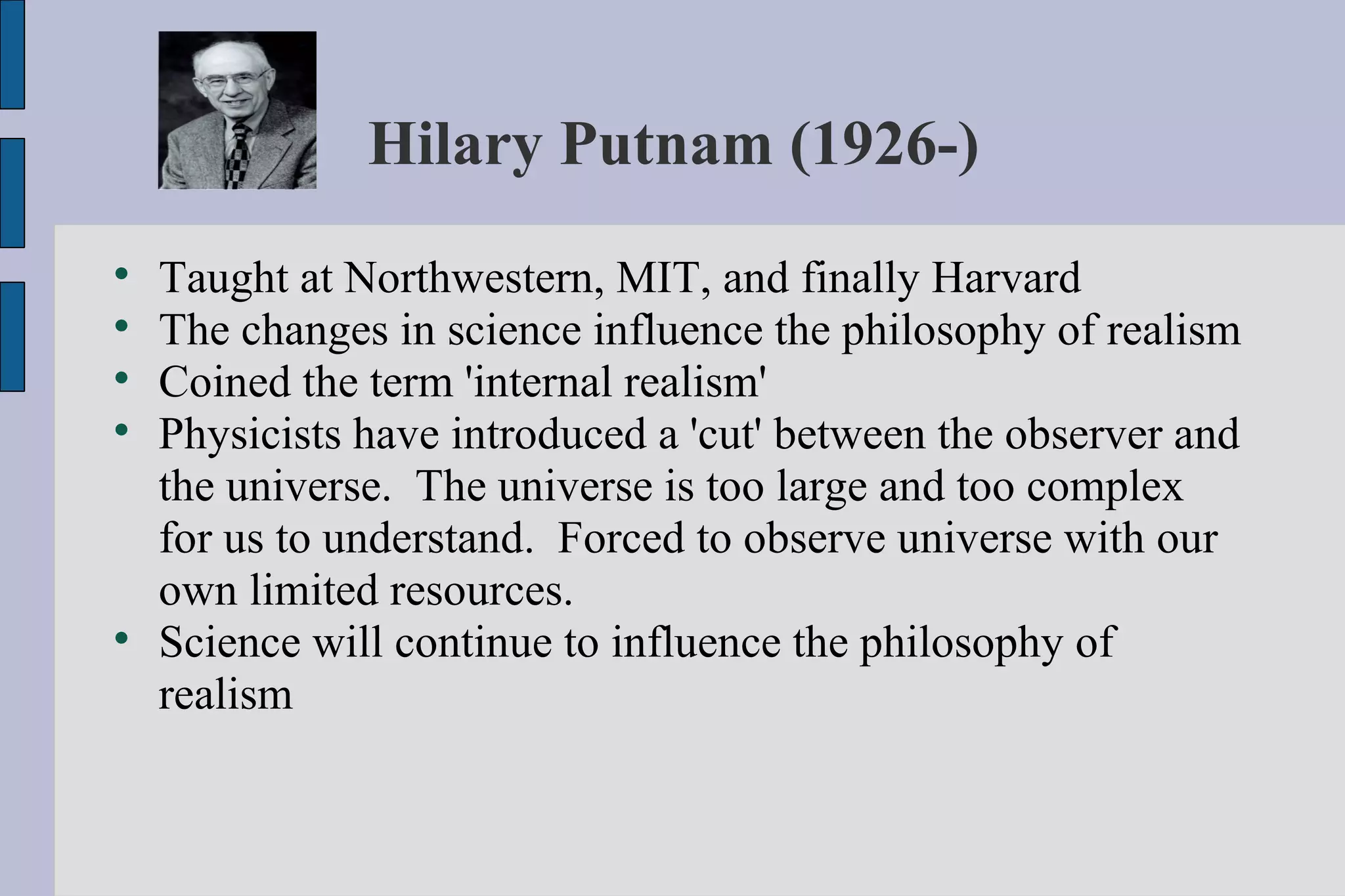 Realism and its Role in Education | PPT