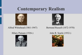 Realism and its Role in Education | PPT