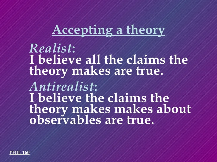 Realism-Antirealism Slides