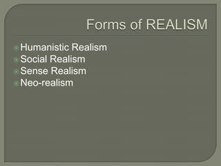 Realism | PPTX | Education