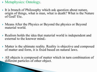 Realism and education. zs pptx | PPTX