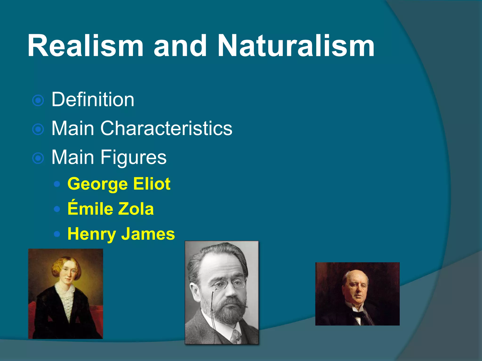 Realism and naturalism | PPTX