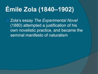 Realism and naturalism | PPTX