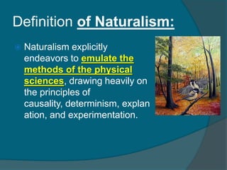 Realism and naturalism | PPTX