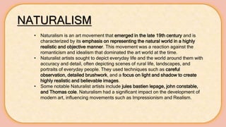 REALISM and Naturalism Art movement Presentation by Anuj Kumar Maurya | PPTX