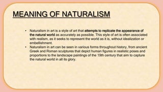 REALISM and Naturalism Art movement Presentation by Anuj Kumar Maurya ...