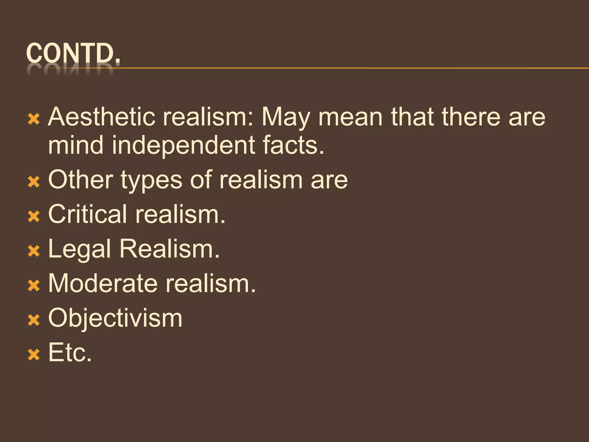 Realism and nominalism (unit 3) | PPTX