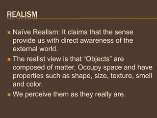 Realism and nominalism (unit 3) | PPTX