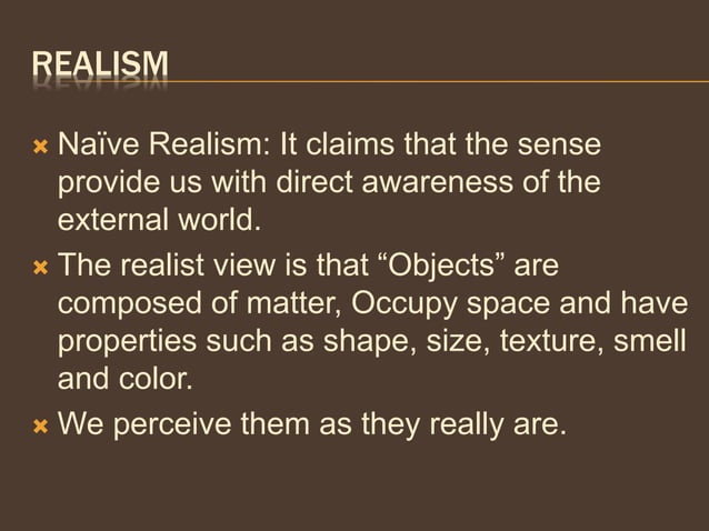 Realism and nominalism (unit 3) | PPTX