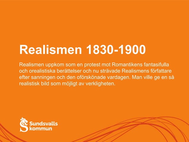 Realismen powerpoint | PPTX | Books and Literature