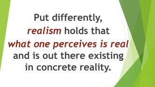 What is Realism? | PPT