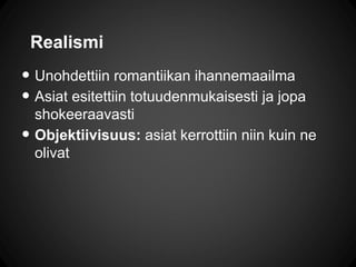 Realismi ja symbolismi | PPT